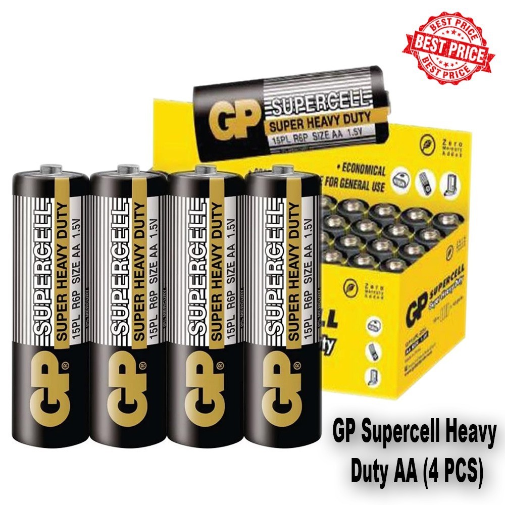 Super Quality AA GP Supercell Battery Heavy Duty Battery AA Battery ...