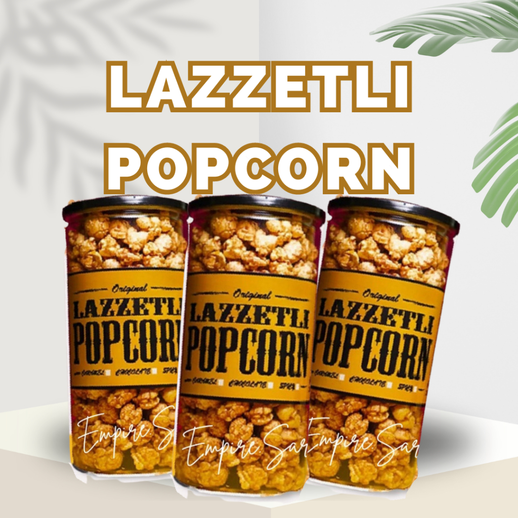 LAZZETLI POPCORN - Caramel Popcorn | Movie Popcorn | Popcorn Sedap ...