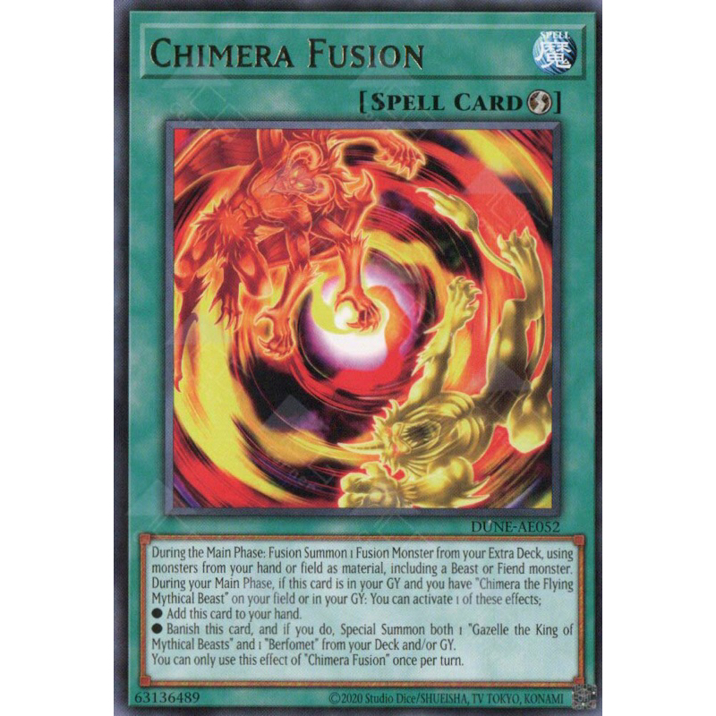 Yugioh DUNE-AE052 Chimera Fusion (R) | Shopee Malaysia