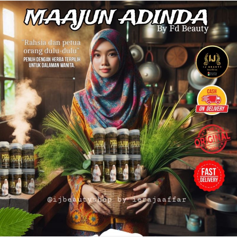 [ORIGINAL HQ] MAAJUN ADINDA BY FD BEAUTY - JAMU KETAT SENDAT MANTAP 50G (RAHSIA HUBUNGAN INTIM ...