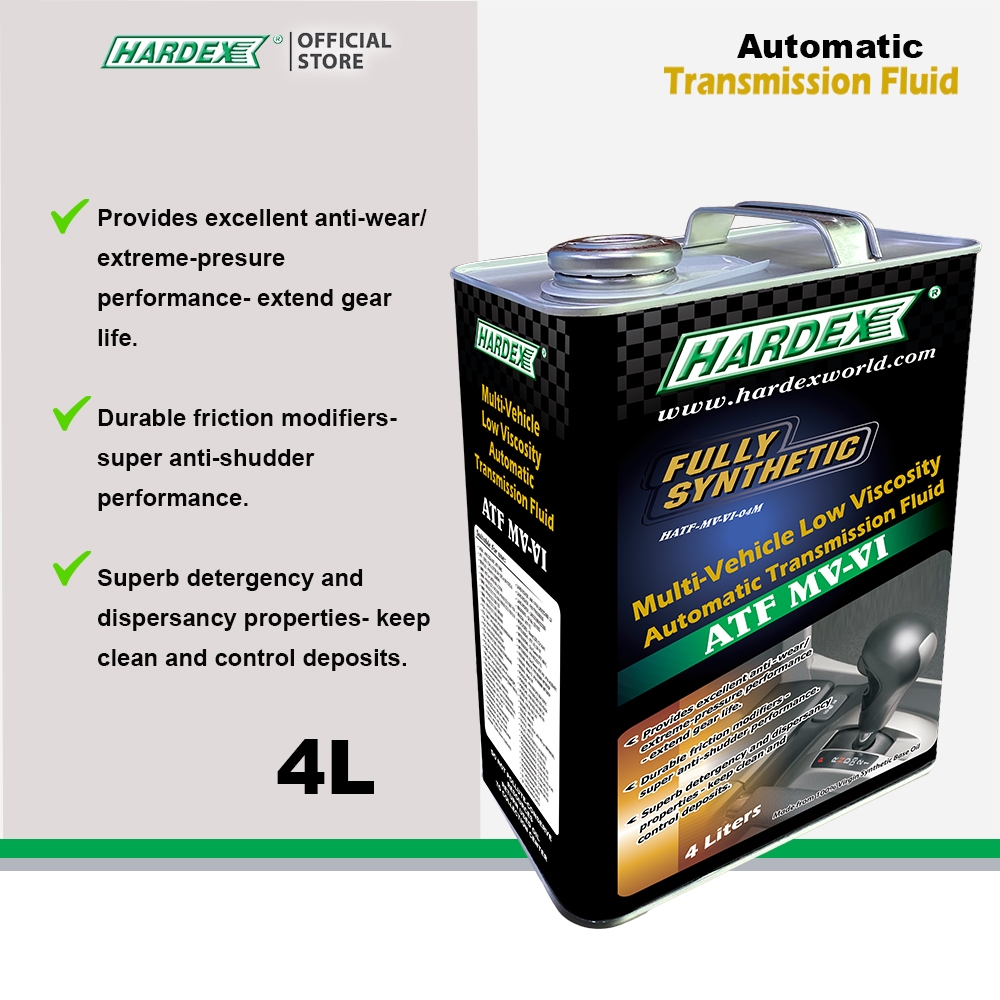 HARDEX Fully Synthetic ATF MV-VI 4L - HATF-MV-VI-04M | Shopee Malaysia