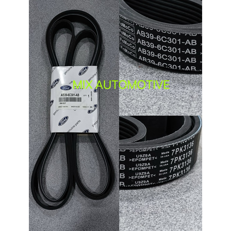 100% Ford Original Ford Ranger T6 2.2/3.2 Fan Belt Tali Kipas 2.2 cc 3. ...