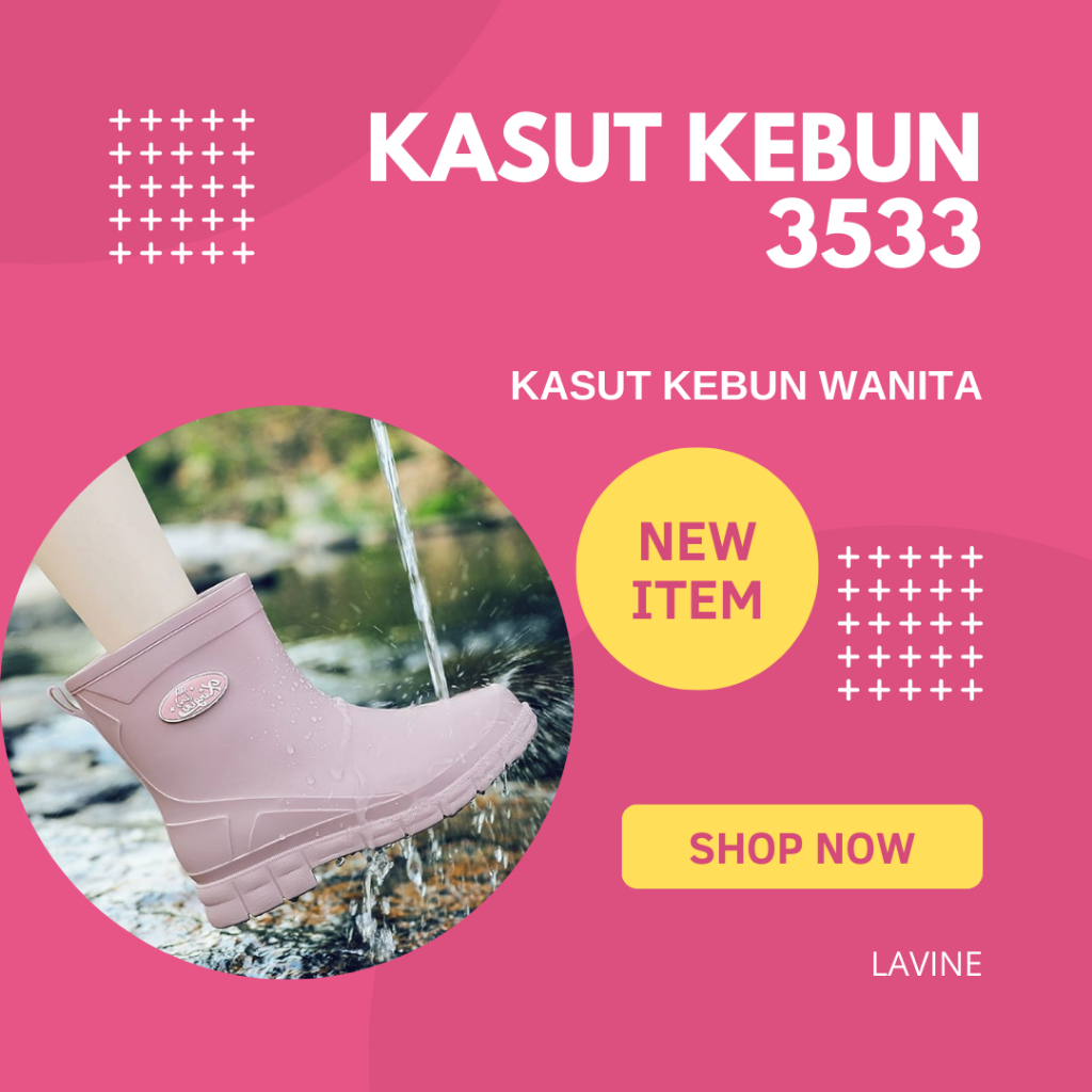 Kasut Kebun Perempuan/Kasut Kebun Wanita/Rain Boots/Kasut Kebun Getah ...