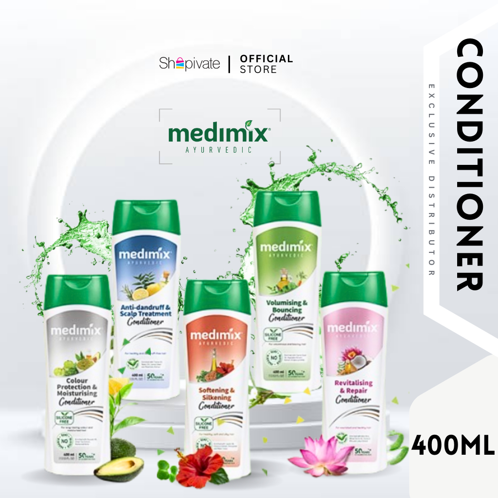 Medimix Ayurvedic Hair Conditioner 400ml (Exp: Feb-Jul 2024) | Shopee ...
