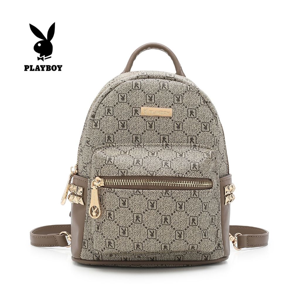 [CLEARANCE]-PLAYBOY Ladies Monogram Mini Backpack BAA 7734-1 | Shopee ...