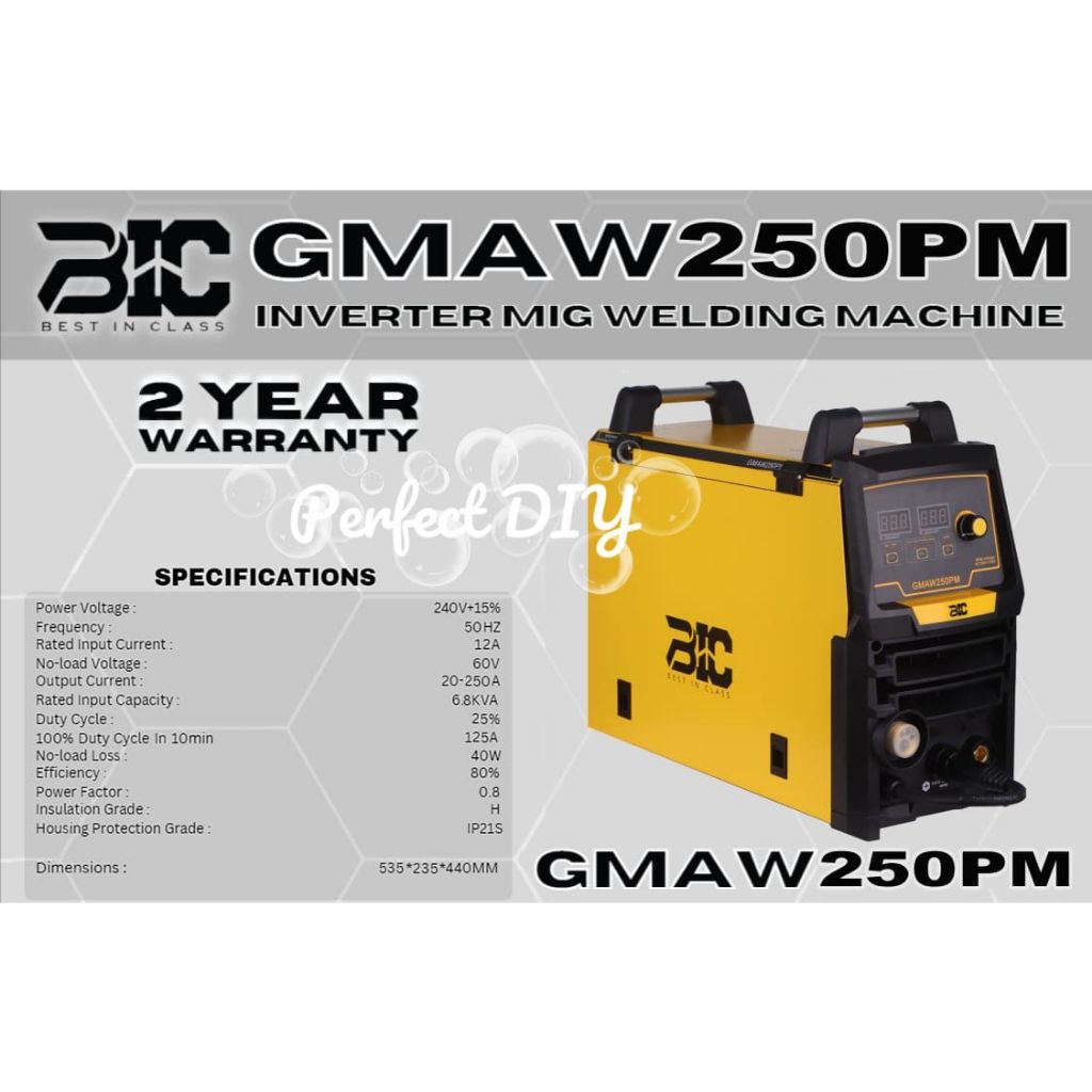 BIC MAC GMAW250PM INVERTER MIG WELDING MACHINE | Shopee Malaysia