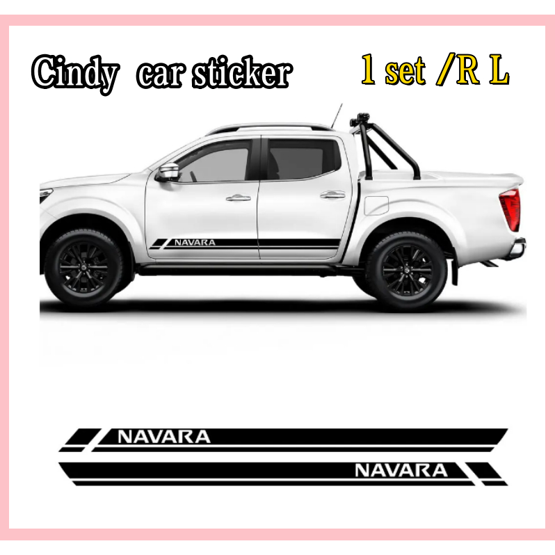 Pickup Door Side Sticker for Nissan Navara NP300 SL ST Truck Graphic ...