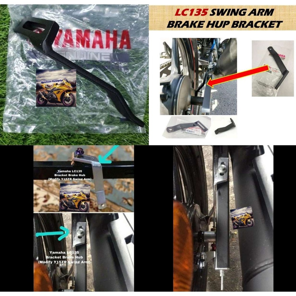 Yamaha LC modify Swim Arm Y15 Arm Bracket LC135 Bracket Brake Hub Swing ...