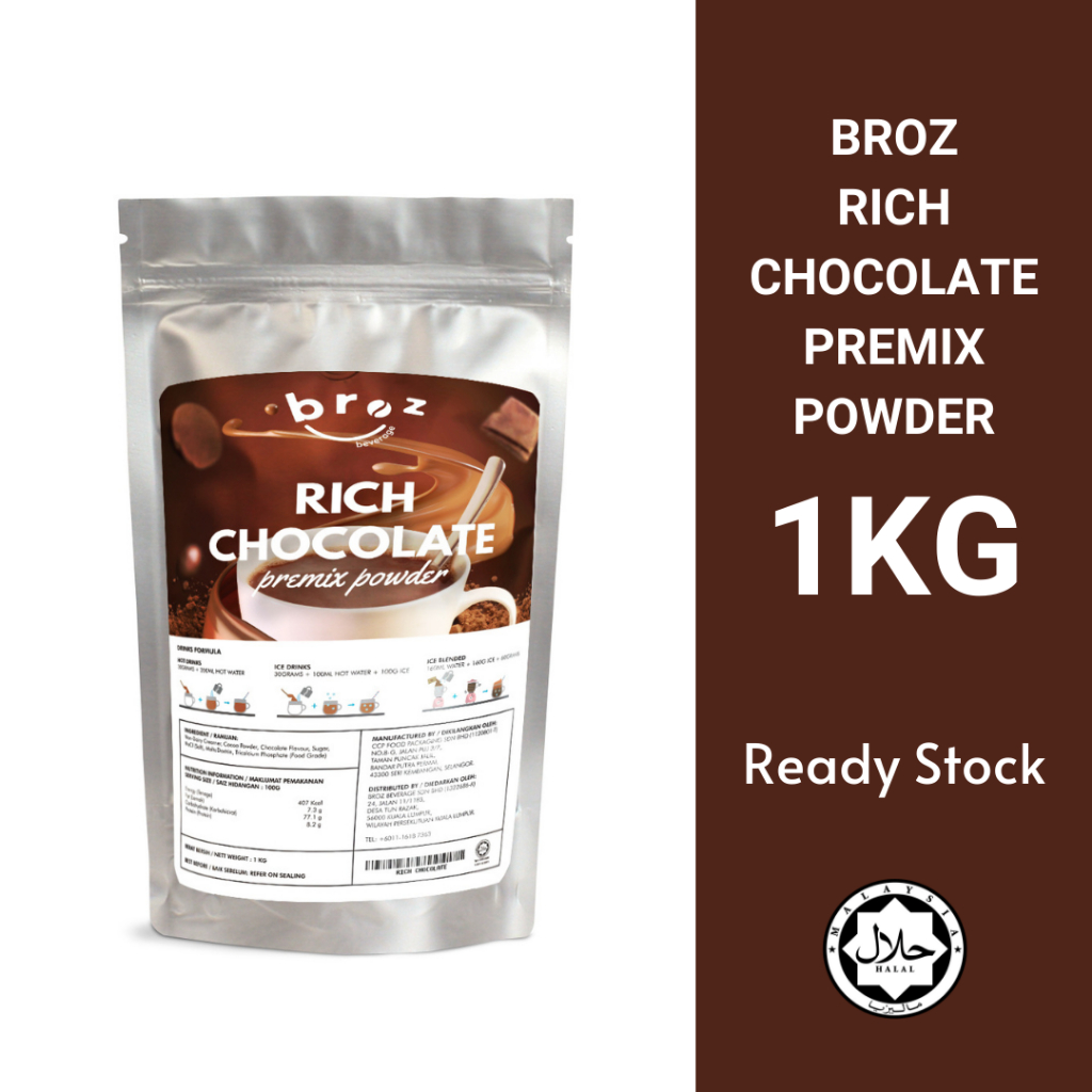 Rich Chocolate Ice Blended Powder (1KG/Halal) | Shopee Malaysia