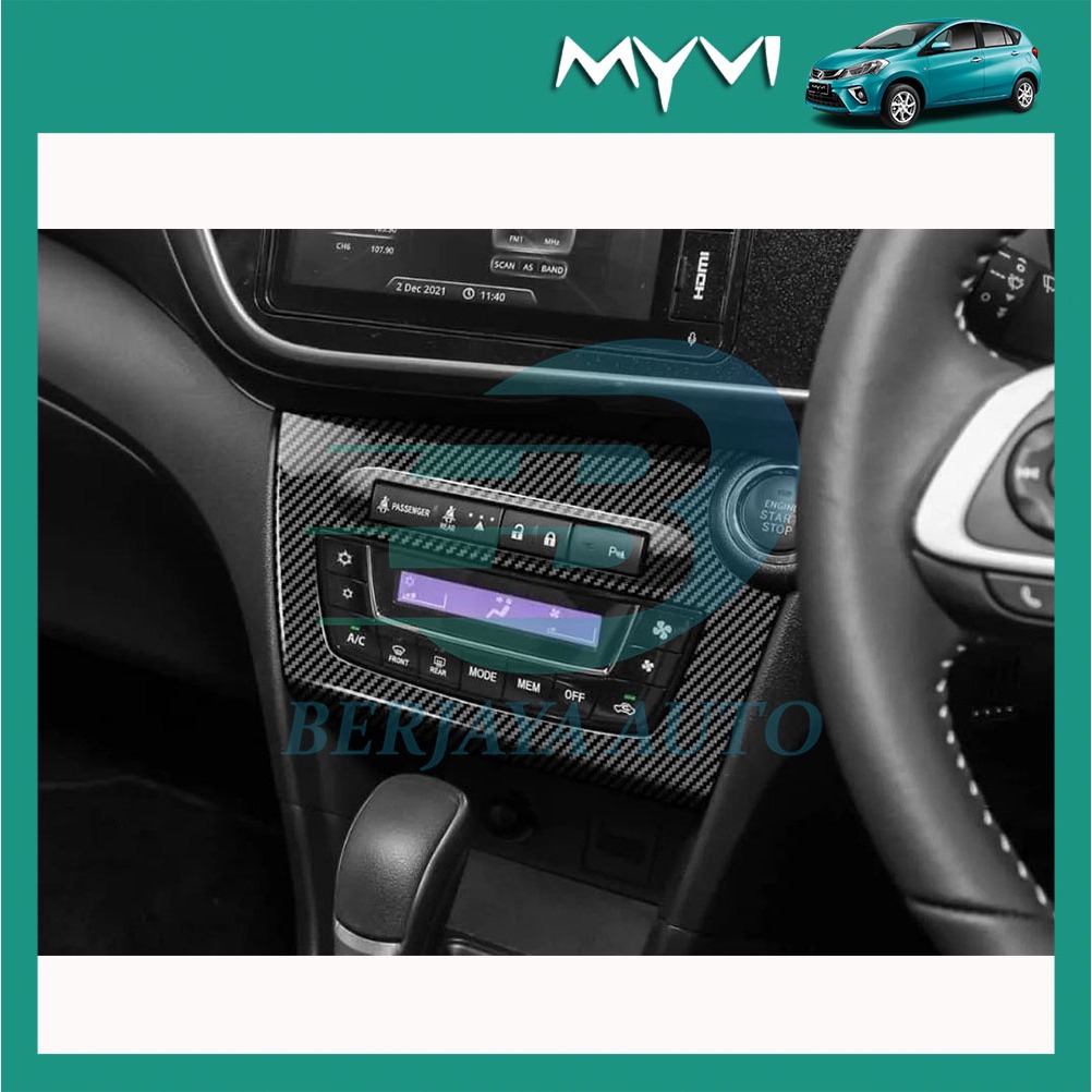 Perodua Myvi(2017-2024) Carbon Fiber Air Conditioning Switch Panel ...