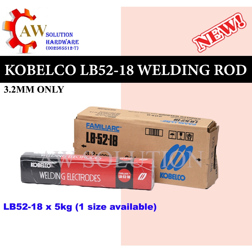 KOBELCO 3.2MM WELDING ELECTRODE/ WELDING ROD LB52-18 (E7018) X 5KG ...