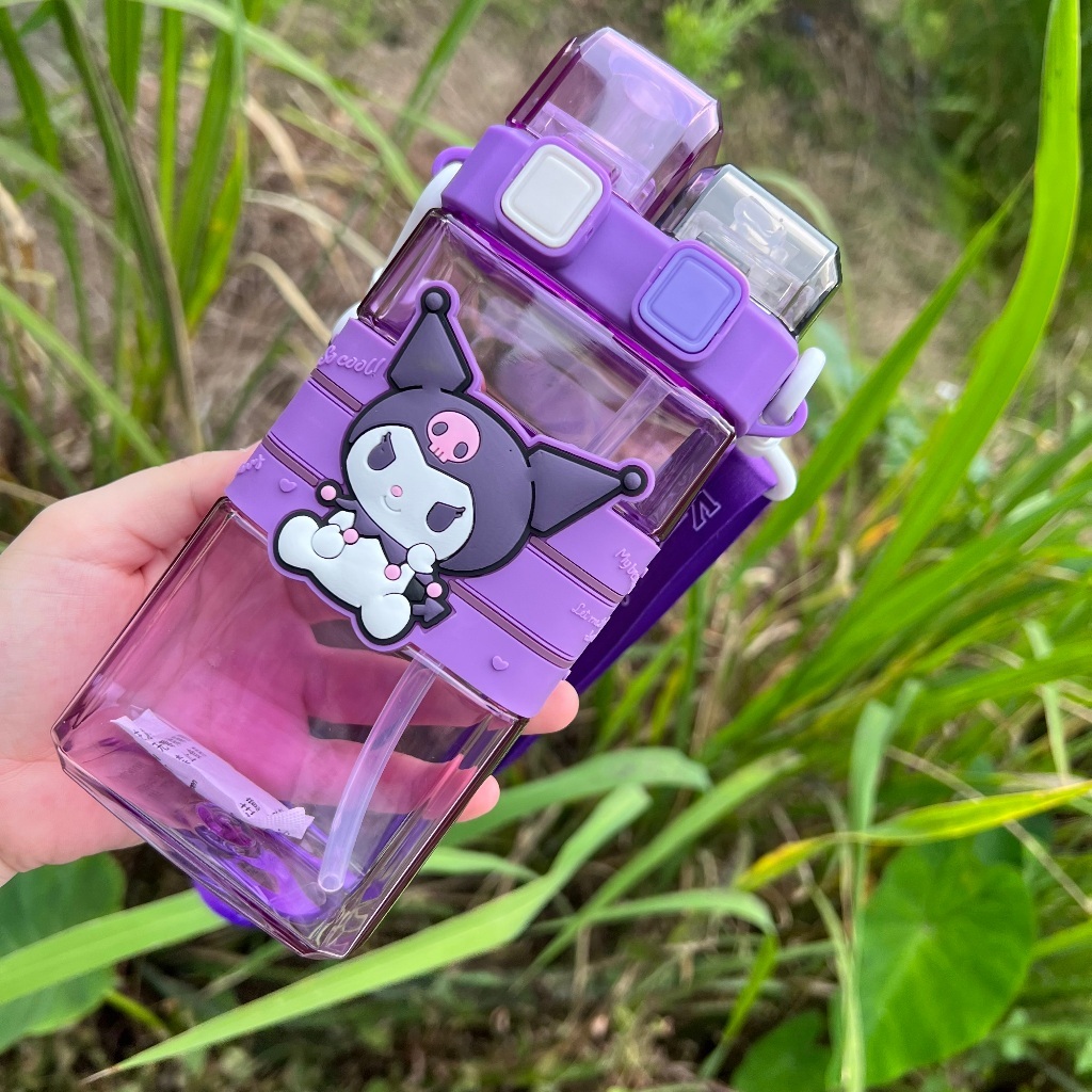 520ml Kuromi Bottle Kids Water Bottle Hello Kitty Melody Cartoon Cute Water Bottle Sanrio Double ...