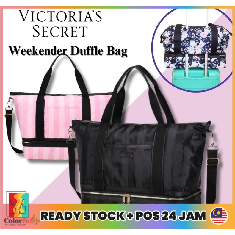 VICTORIA'S SECRET Weekender Duffle Travel Gym Hand Carry Vacation ...