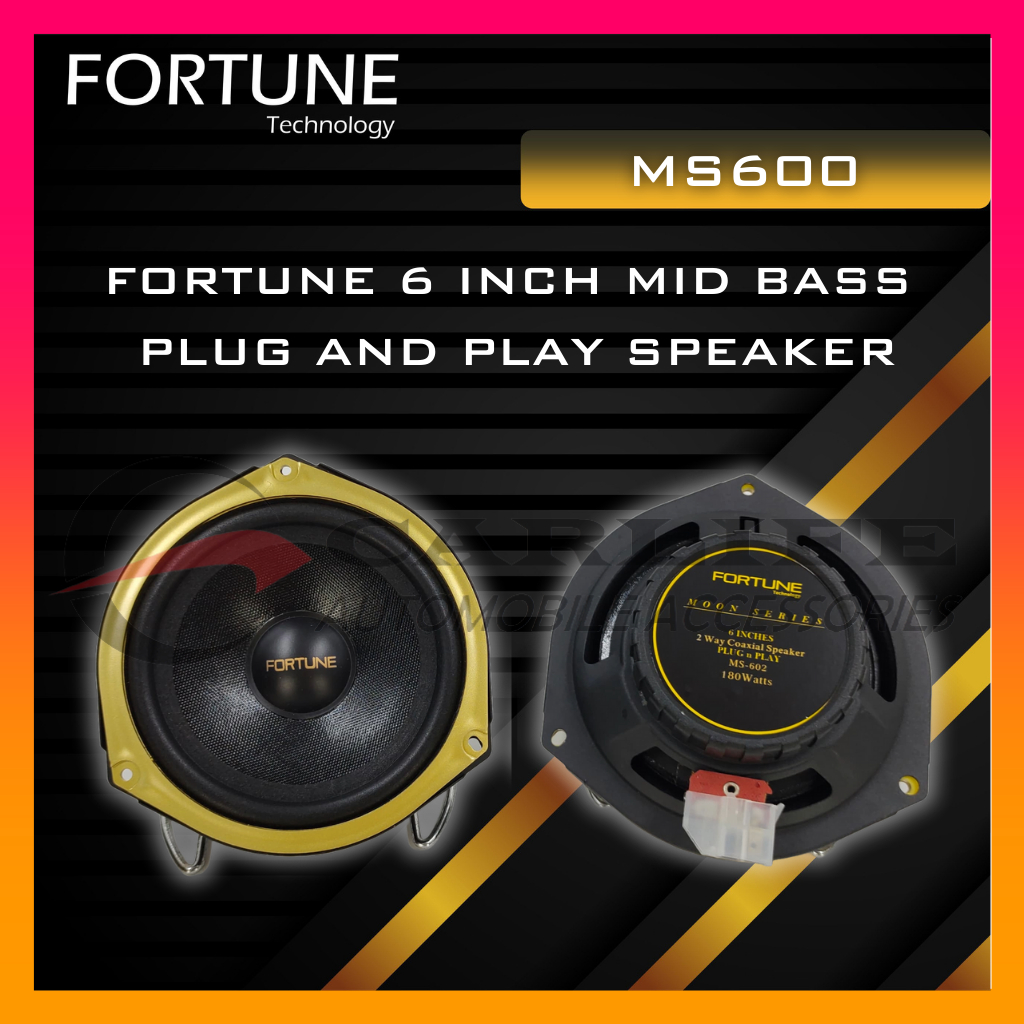FORTUNE Moon Series MS-600 Plug & Play 6" Mid Bass Speaker | Shopee ...