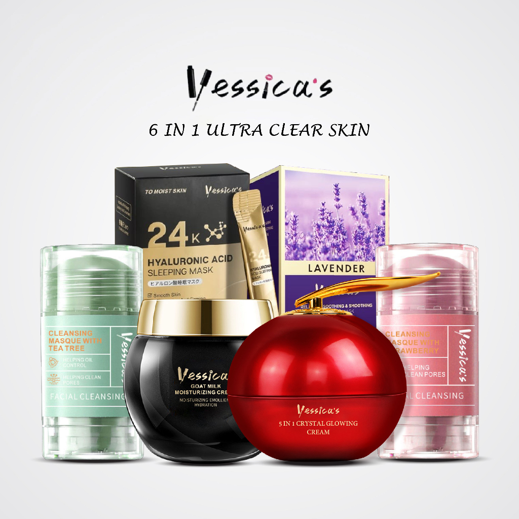 Yessica's 6 in 1 Ultra Clear Skin Pack for Whitening| Moisturizing ...