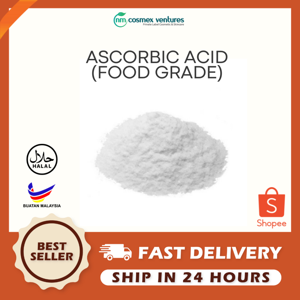 Ascorbic acid vitamin c (food grade) 1kg | Shopee Malaysia