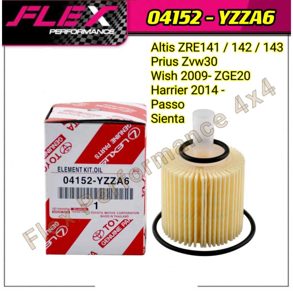 TOYOTA OIL FILTER 04152-YZZA6 HARRIER WISH ZGE20 PRIUS ALTIS ZRE142 ZSU60 PRIUS SIENTA YZZA1 ...