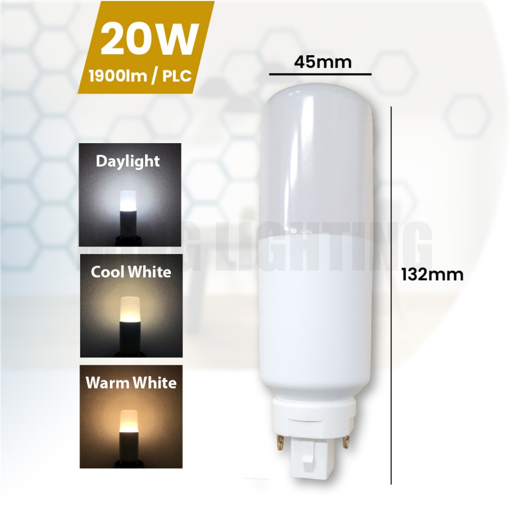 LED PLC E27 Stick Round A Bulb 5W 10W 15W 20W 25W Energy Saving Mentol Lampu Meja Siling Ceiling ...