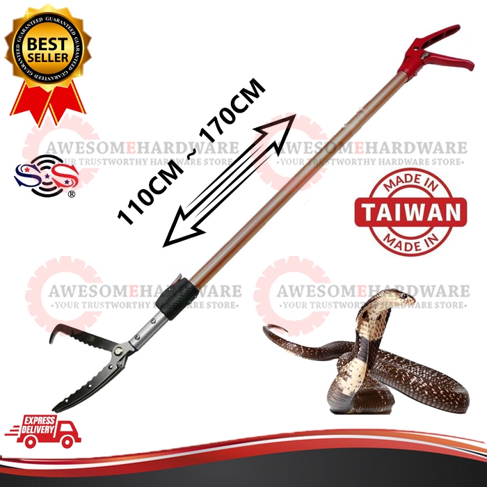 SUNZING TAIWAN HEAVY DUTY EXTENDABLE TELESCOPIC ALUMINIUM SNAKE CATCHER ...
