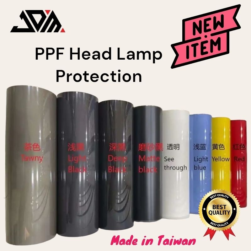 PPF wrapping Tinted headlamp taillamp fog lamp Self Healing TPH Paint ...
