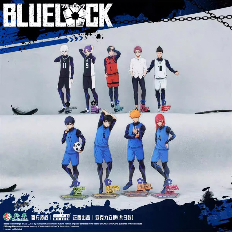 Blue Lock standee official Rin Itoshi Sae Isagi Kunigami Meguru Bachira ...