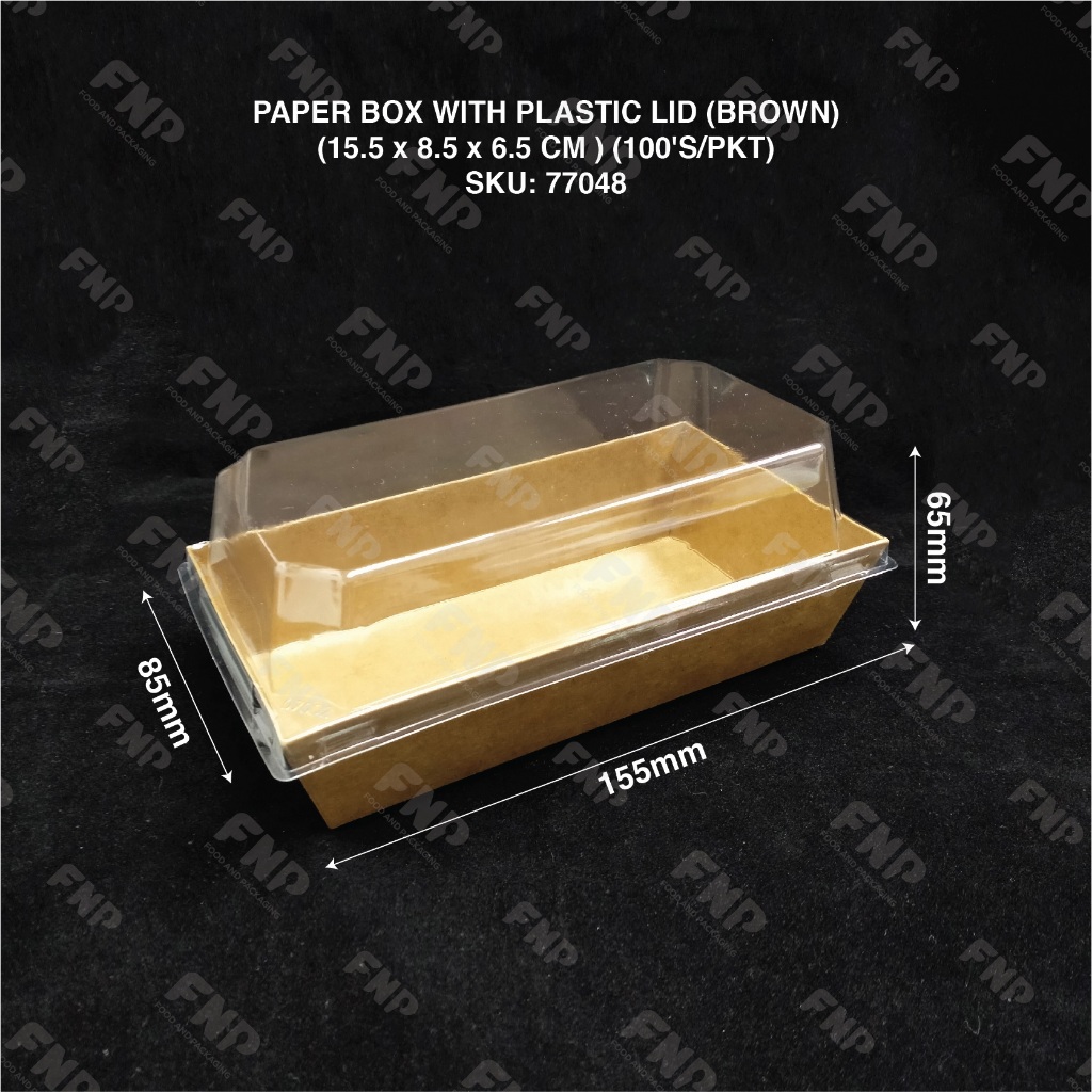 Paper Box With Lid / Kraft Box / Cake Paper Box / Food Box / Packaging ...