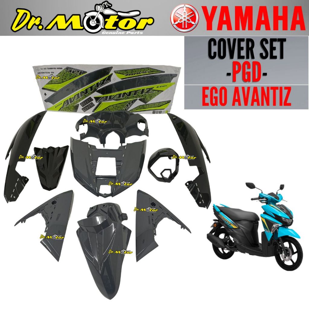 YAMAHA EGO AVANTIZ AVANTIS Cover Set Coverset Body Caver Complete Black ...