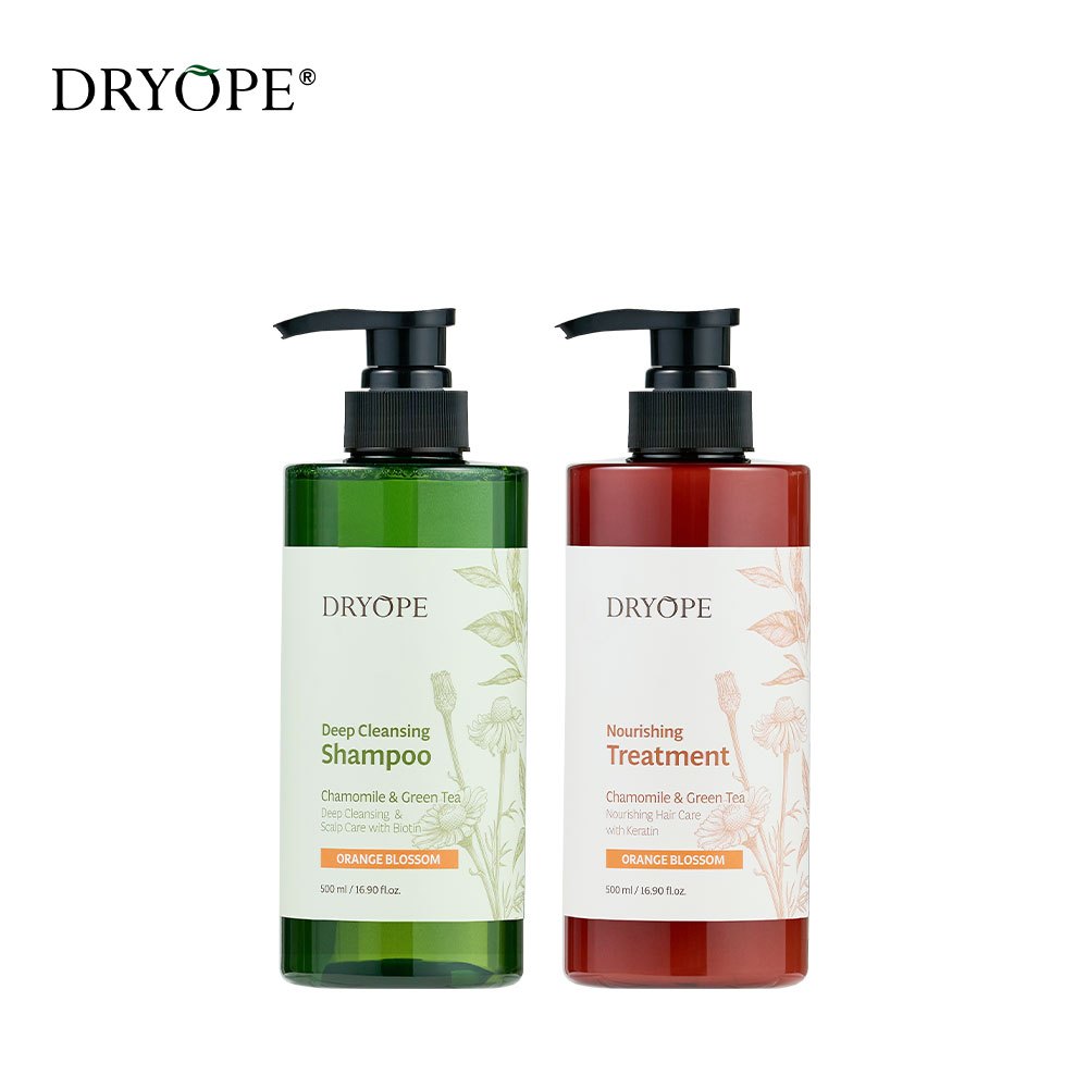 DRYOPE Deep Cleansing & Nourishing Shampoo + Treatment Set | Shopee Malaysia