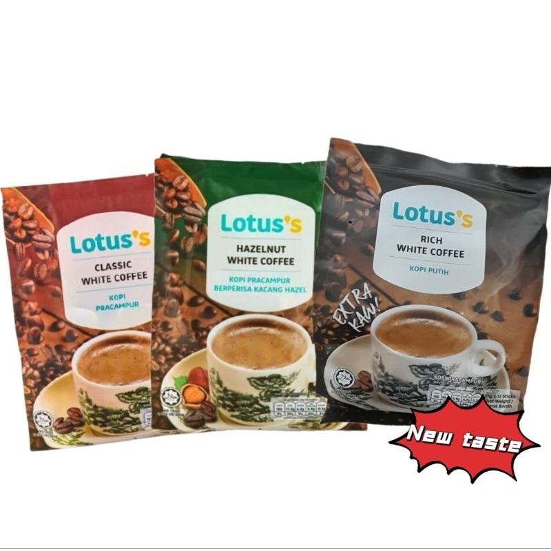 Lotus's Classic /Hazelnut / Rich White Coffee | Shopee Malaysia