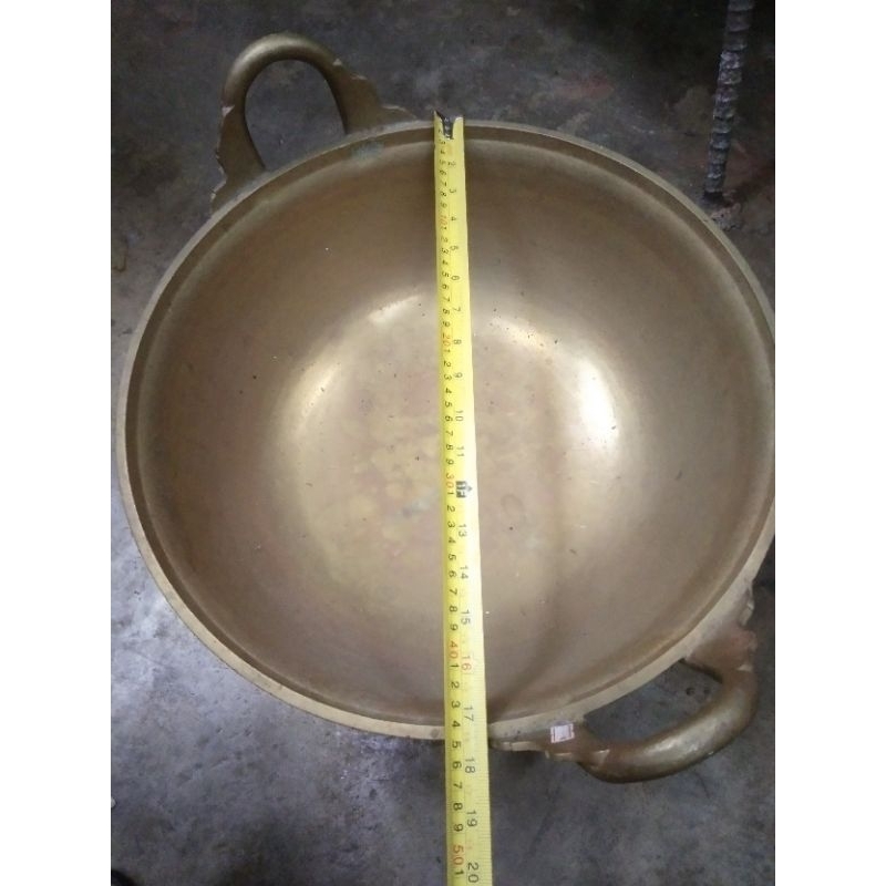 Kuali Tembaga periuk tembaga belanga Tembaga 17 inci tebal | Shopee ...