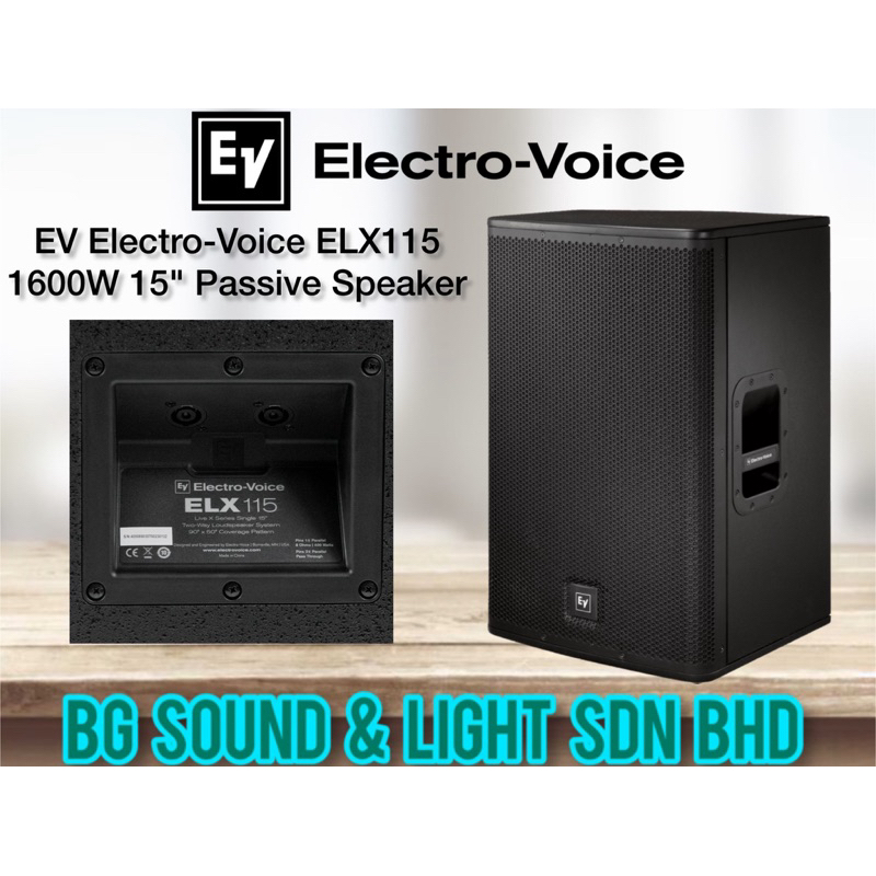 EV Electro-Voice ELX115 1600W 15" Passive Speaker ( 1UNIT )( ELX-115 / ELX 115 ) | Shopee Malaysia