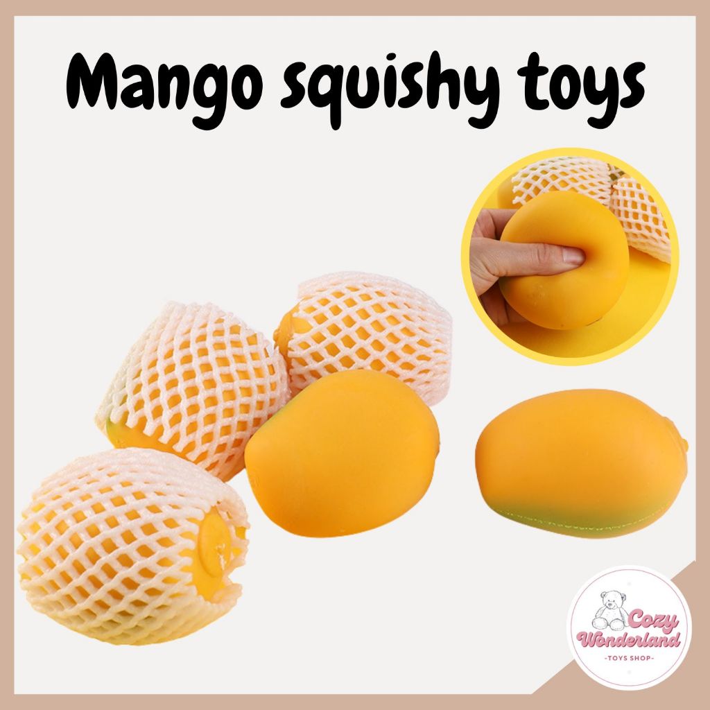 [Mango Squishy Toys] Children Tricky Toys Decompression Jelly Venting ...