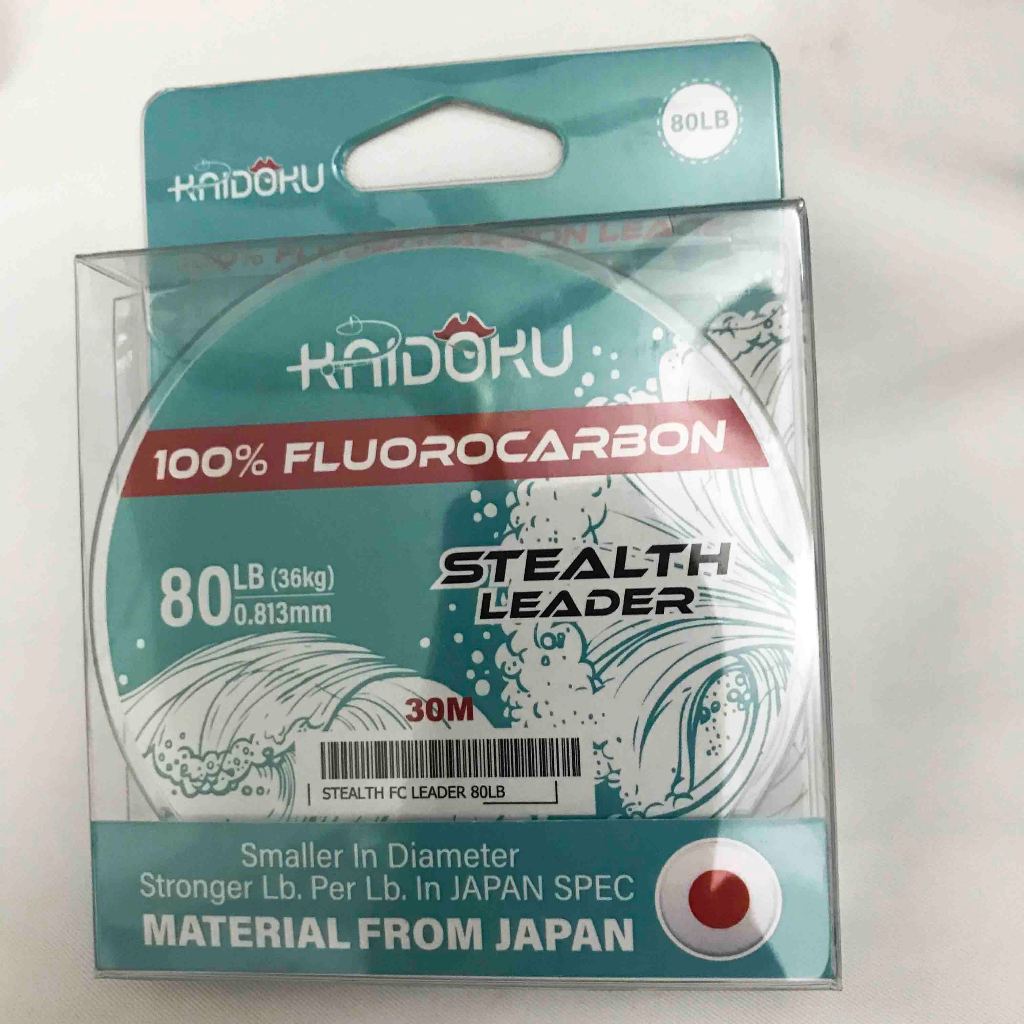 KAIDOKU 100% FLUOROCARBON STEALTH FC LEADER LINE 30M ( METERIAL FROM ...