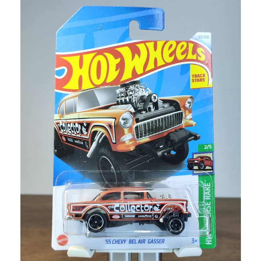 Hot Wheels '55 Chevy Bel Air Gasser - Orange - Track Stars (63/250 - 2024 - HW REVERSE RAKE 2/5 ...