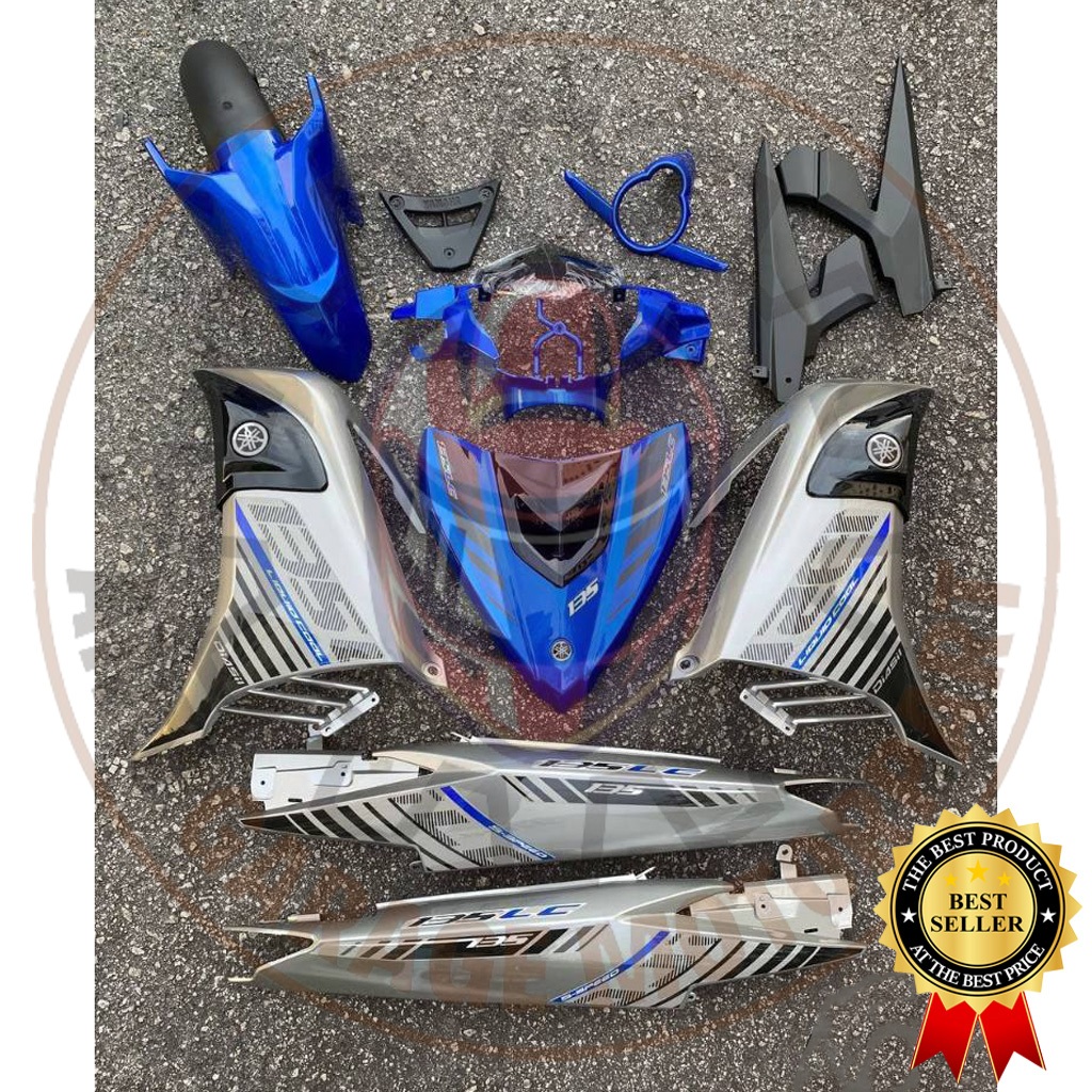 COVERSET BODYSET YAMAHA LC LC135 V6 V7 DR BIRU SILVER VPBC5 S3 2015 ...