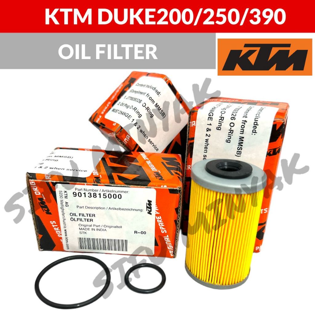ORI INDIA KTM OIL FILTER ELEMENT DUKE200 DUKE250 DUKE390 PULSAR MODENAS ...