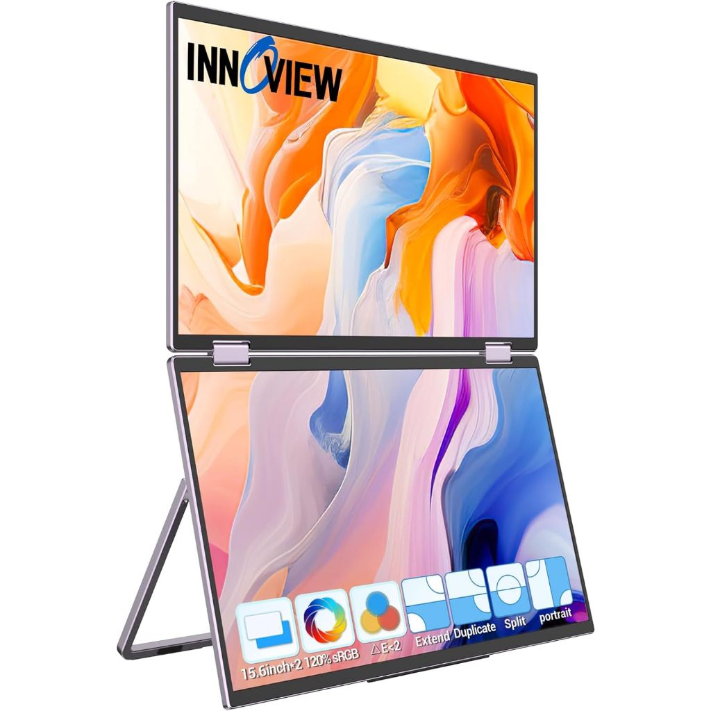 InnoView Laptop Screen Extender (15.6" FHD Dual Portable Monitors USB-C ...