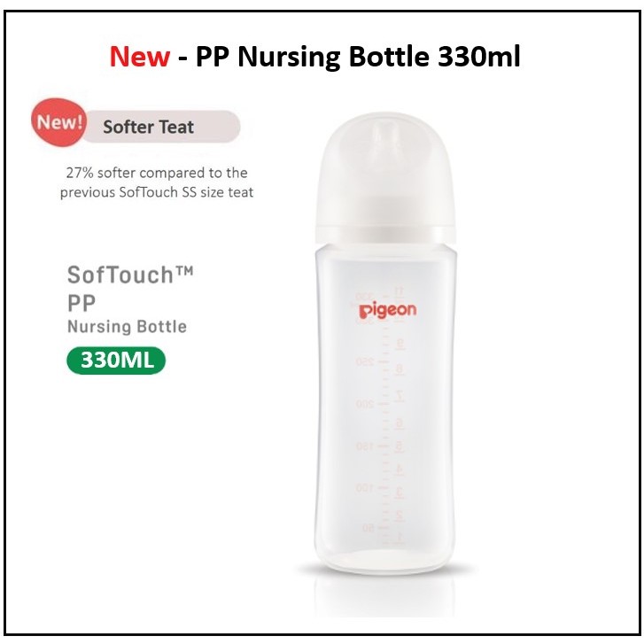 100%Original PIGEON SofTouch Wide Neck Nipple Teat Puting/ PPSU/ T-Ester Nursing Bottle/ Slim ...