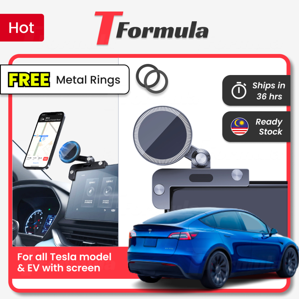 Tesla Tablet Screen Edge MagSafe phone holder for ModelY Model3 EV ...