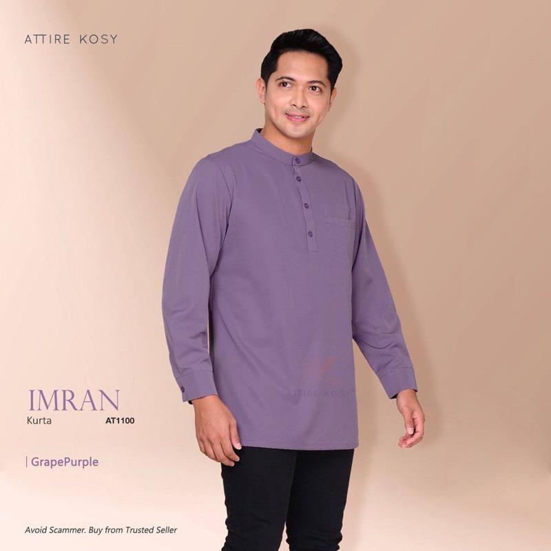 OFFER🔥 Imran Kurta AT1100 - Kurta Raya Sedondon. Baju Melayu. Cekak ...