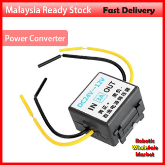 Power Converter 24V To 12V DC-DC Car Supply Vehicle Step Down Inverter ...