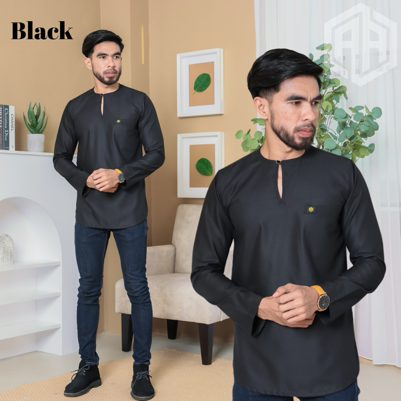 Baju Kurta Moden Slim Fit Kain Cotton Made In Japan | Shopee Malaysia
