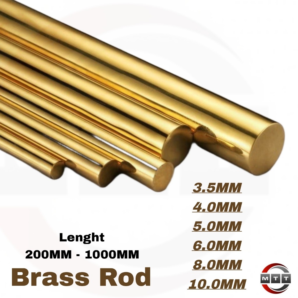 Brass Rod 3.5mm 4mm 5mm 6mm 8mm 10mm diameter Malaysia Ready Stock ...