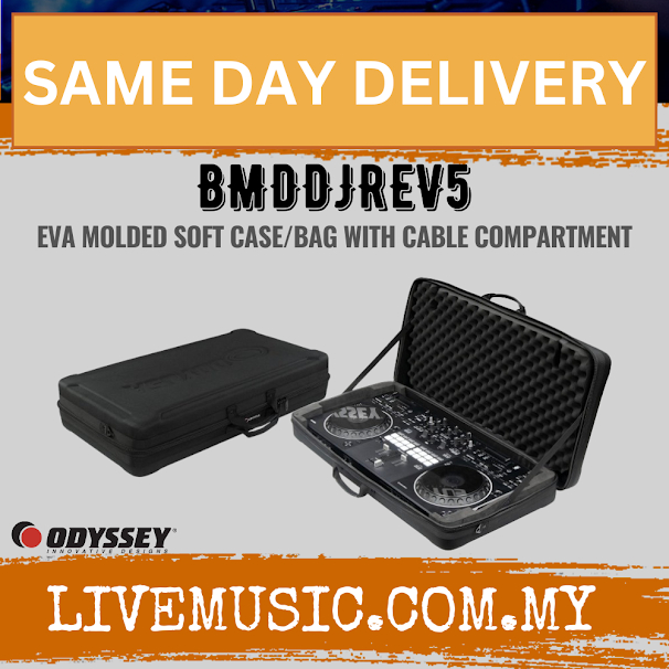 Odyssey BMDDJREV5 EVA Case/Bag with Cable Compartment For DDJ-REV5 ...