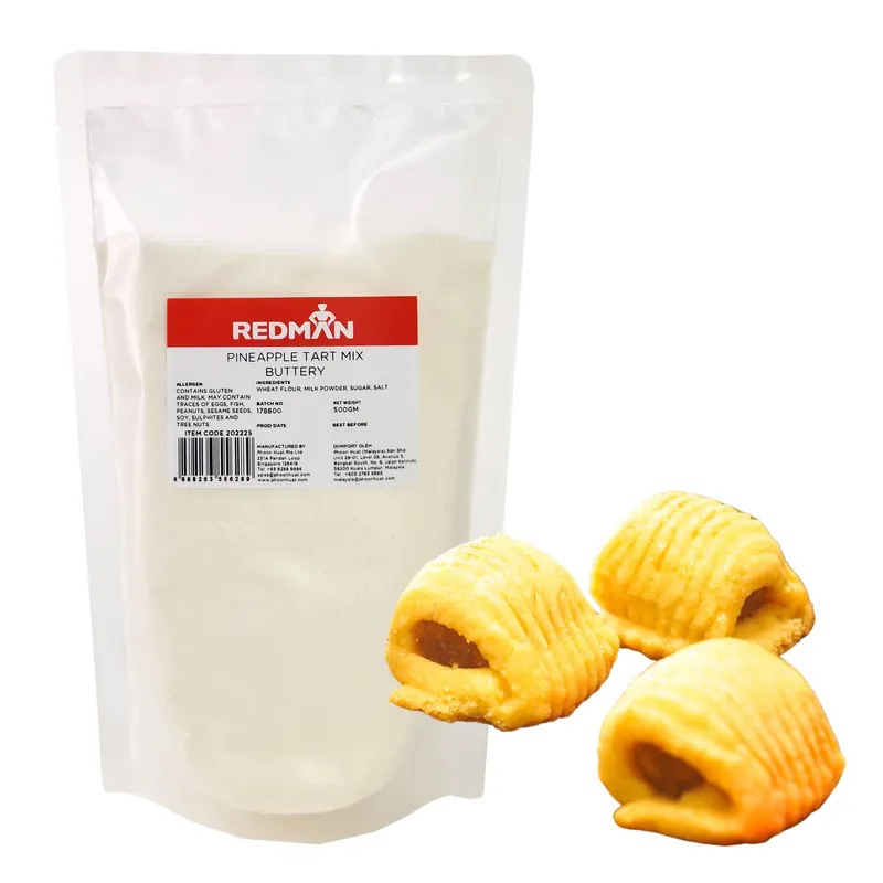 Redman Pineapple Tart Mix Original / Buttery 500g 黄梨挞粉 | Shopee Malaysia