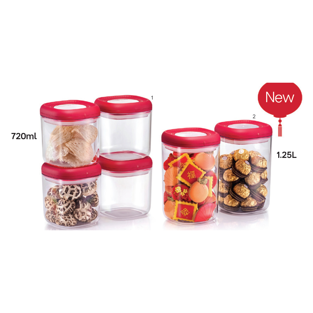 Tupperware Twist N Fresh Set / Twist N Fresh (4) 720ml / Twist N Fresh (2) 1.25L | Shopee Malaysia