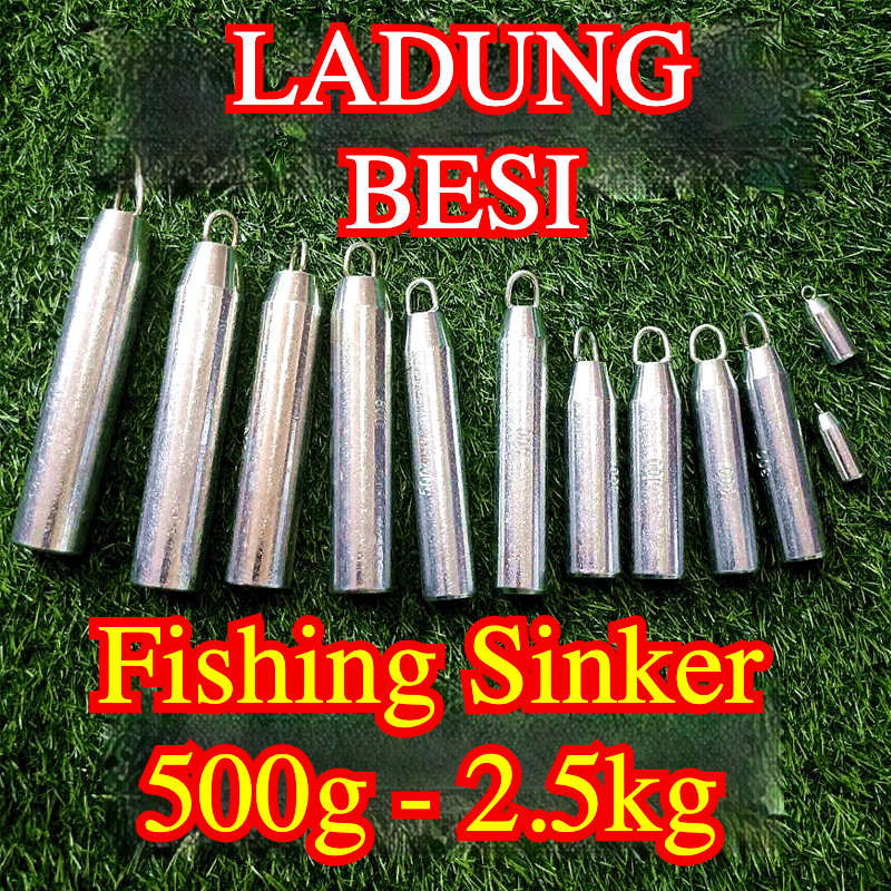 Ladung Besi Fishing Sinkers Premium Deep Sea Pemberat Memancing Laut ...