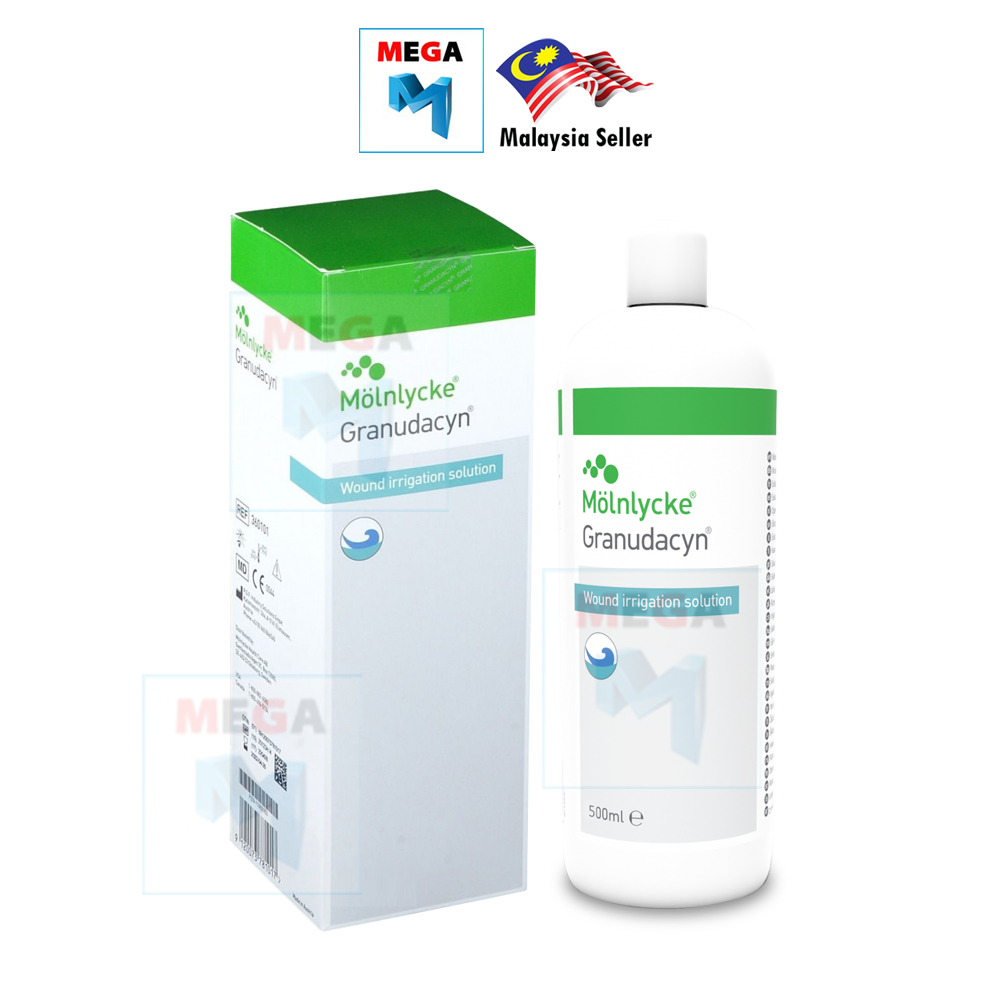 Molnlycke Granudacyn Wound Irrigation Solution 500mL (360101) | Shopee ...
