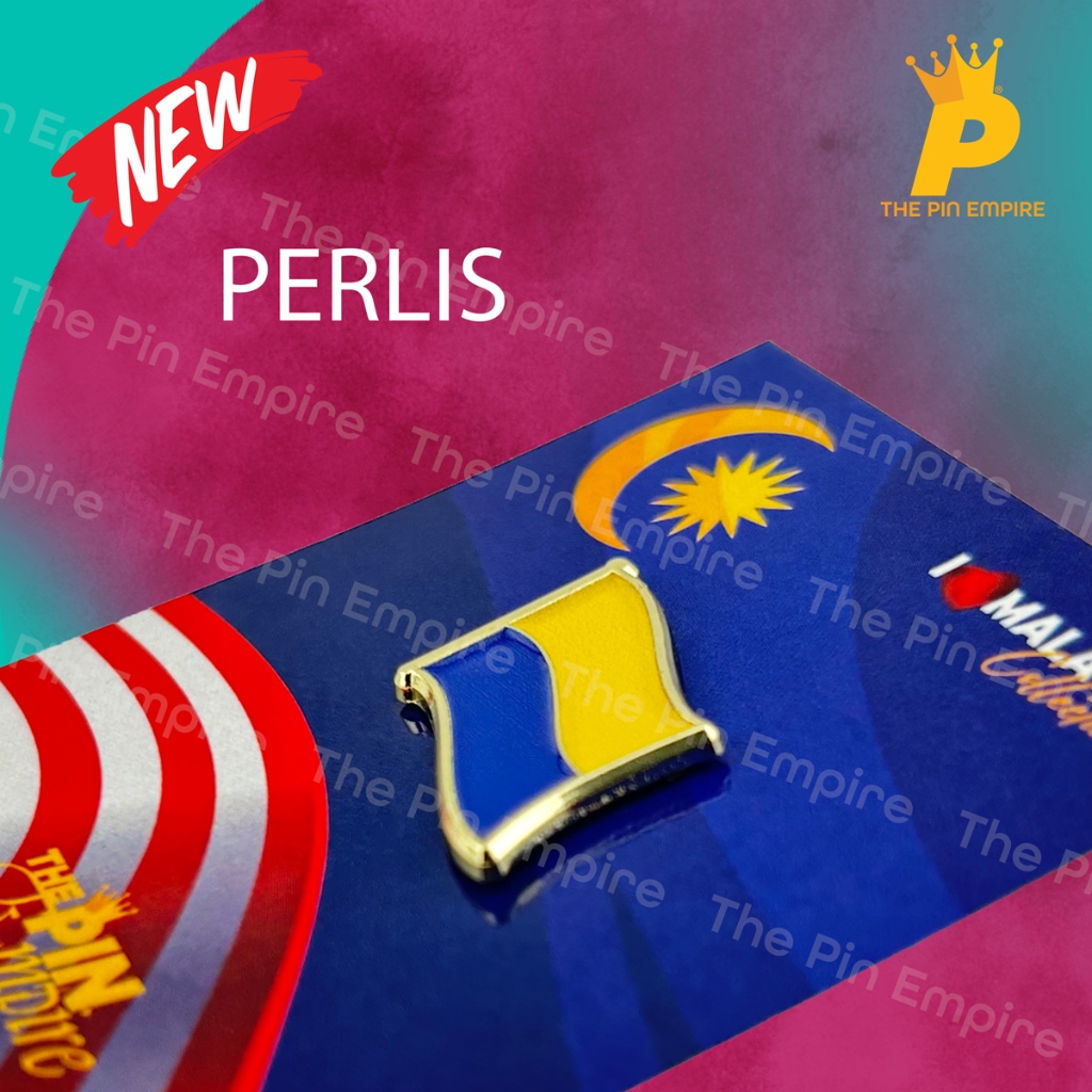 THE PIN EMPIRE Perlis Enamel Lapel Pin Collar Pin | Shopee Malaysia