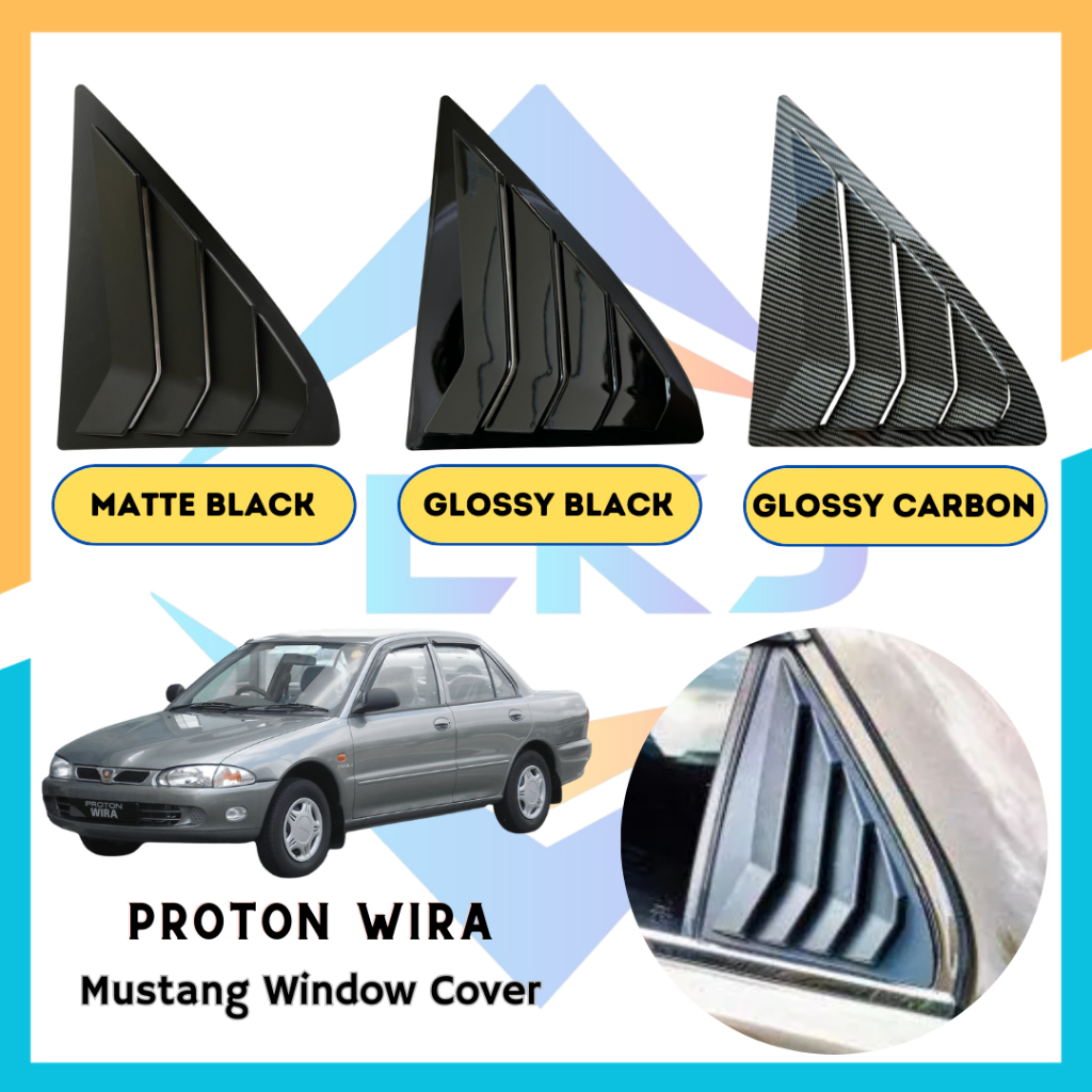 Proton Wira / Wira Aeroback Mustang Window Cover Car Shark Mirror Cover ...